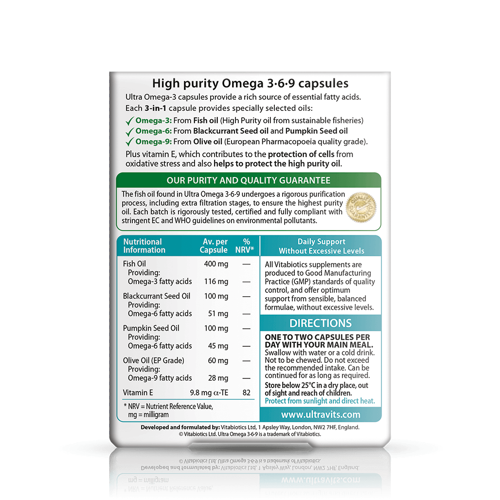 Ultra Omega 3·6·9 | Omega-3, Omega-6 & Omega-9