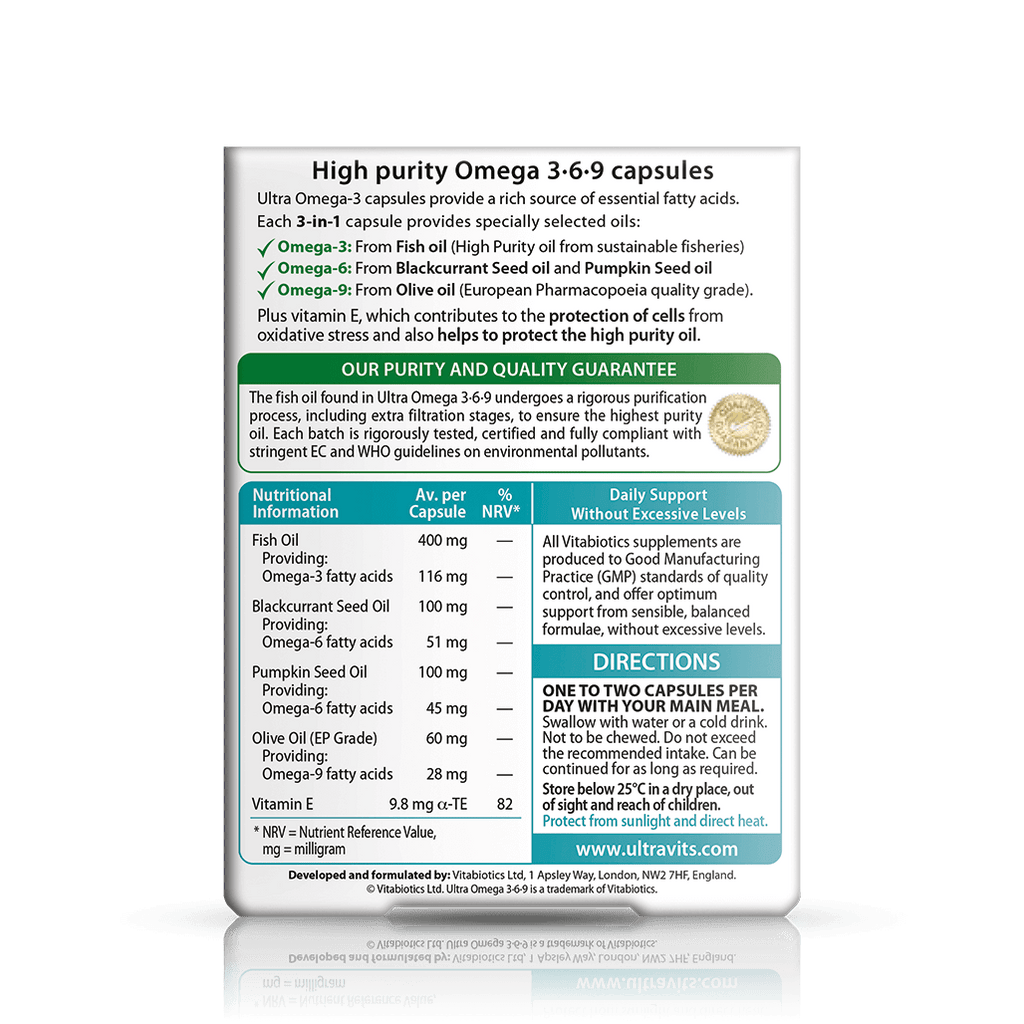 Ultra Omega 3·6·9 | Omega-3, Omega-6 & Omega-9
