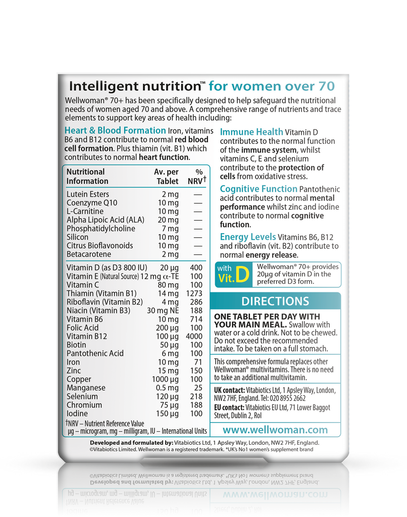 Wellwoman® 70 + | Supplements For Women Aged 70