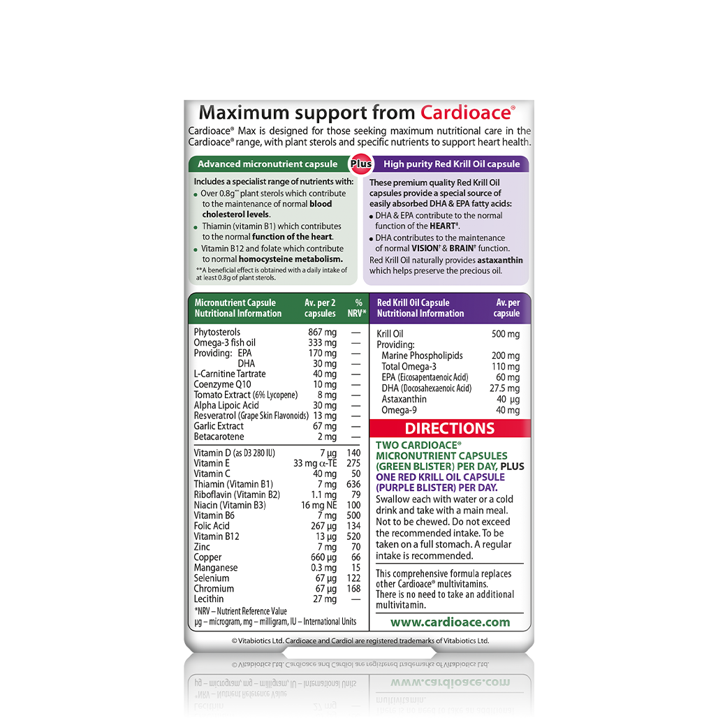 Cardioace® Max | Heart Supplement | Vitabiotics