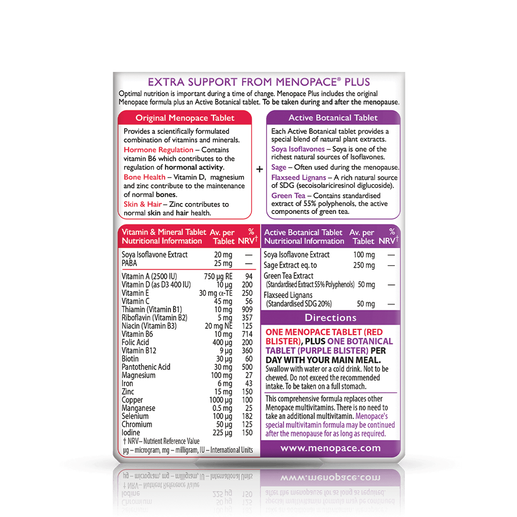 Menopace® Plus | Menopause Supplement | Vitabiotics