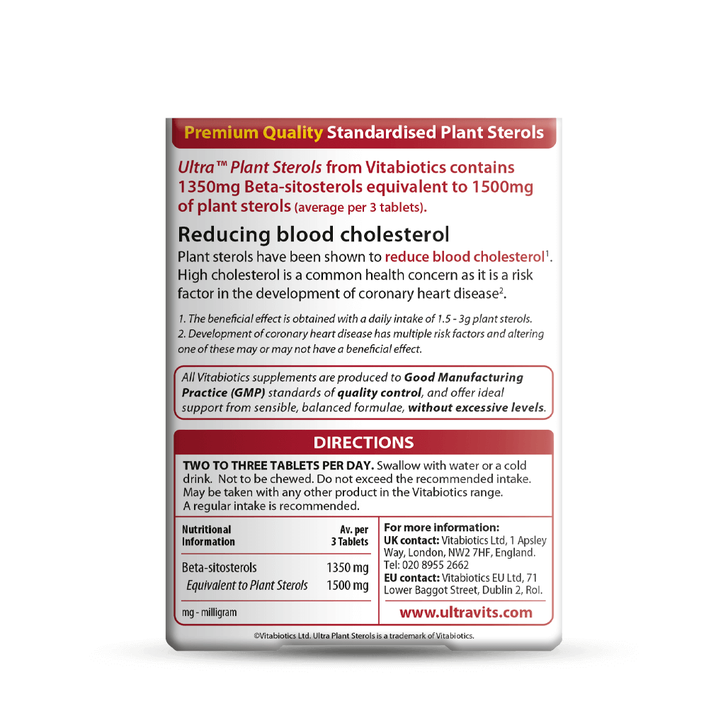 Ultra Plant Sterols | Plant Sterol Tablets | Vitabiotics
