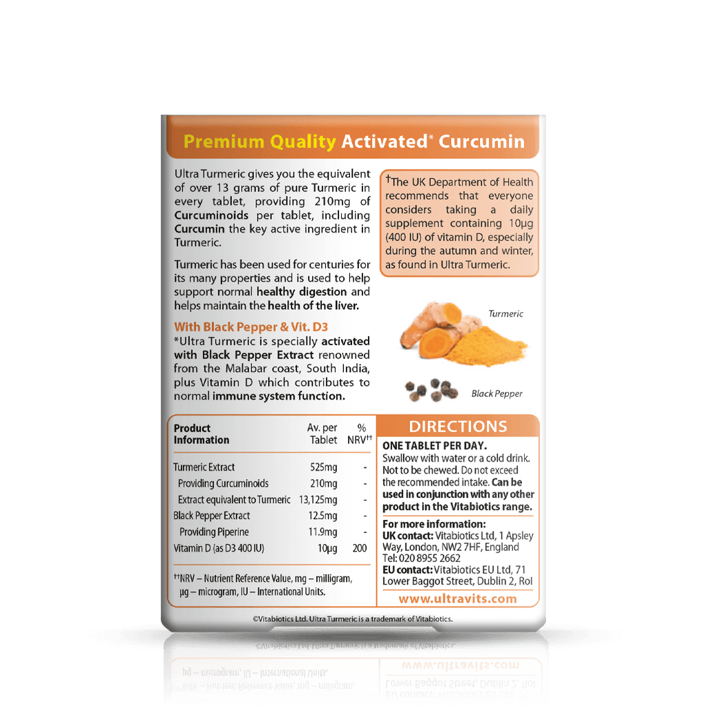 Ultra Turmeric | Turmeric Tablets | Vitabiotics®