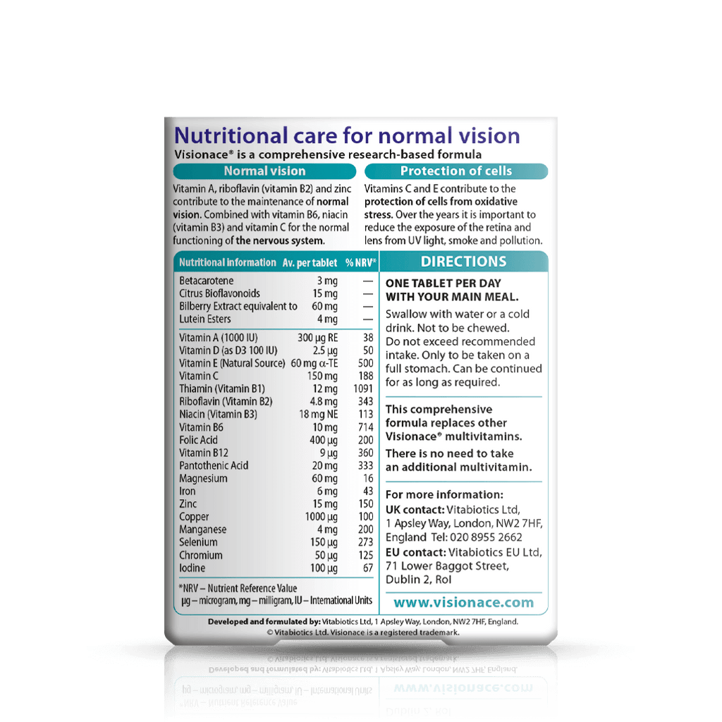 Visionace Original | Eye Supplement | Vitabiotics