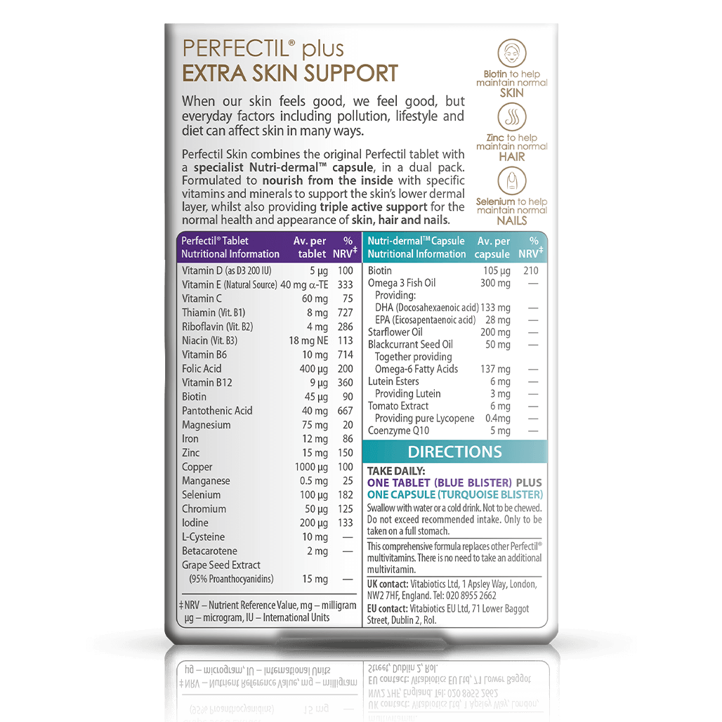 Perfectil® Skin By Vitabiotics | Skin Health Supplement