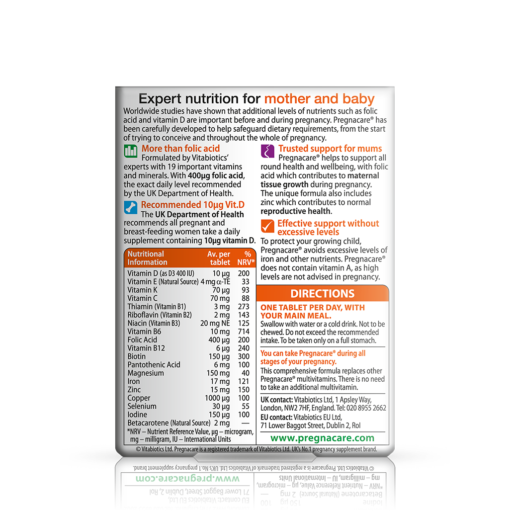 Pregnacare® Original | Pregnancy Supplement | Vitabiotics