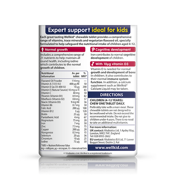 Wellkid® Smart Chewable By Vitabiotics | Vitamins For Kids