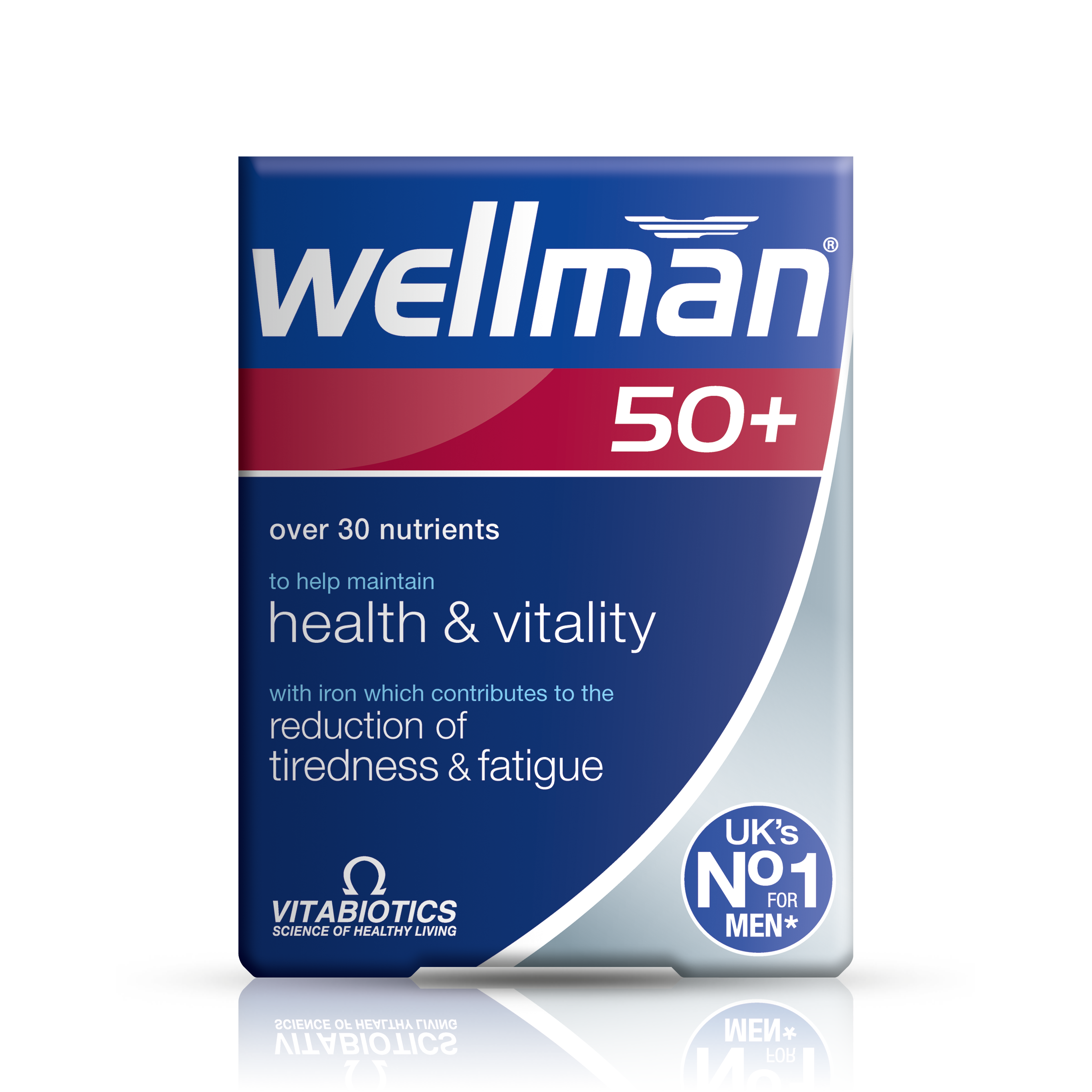 Wellman® 50 + By Vitabiotics | Daily Supplement For Men