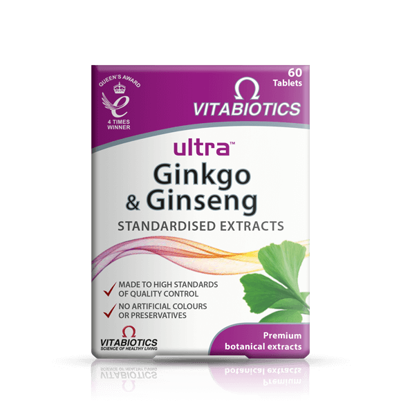Ultra Ginkgo & Ginseng Tablets | Vitabiotics®