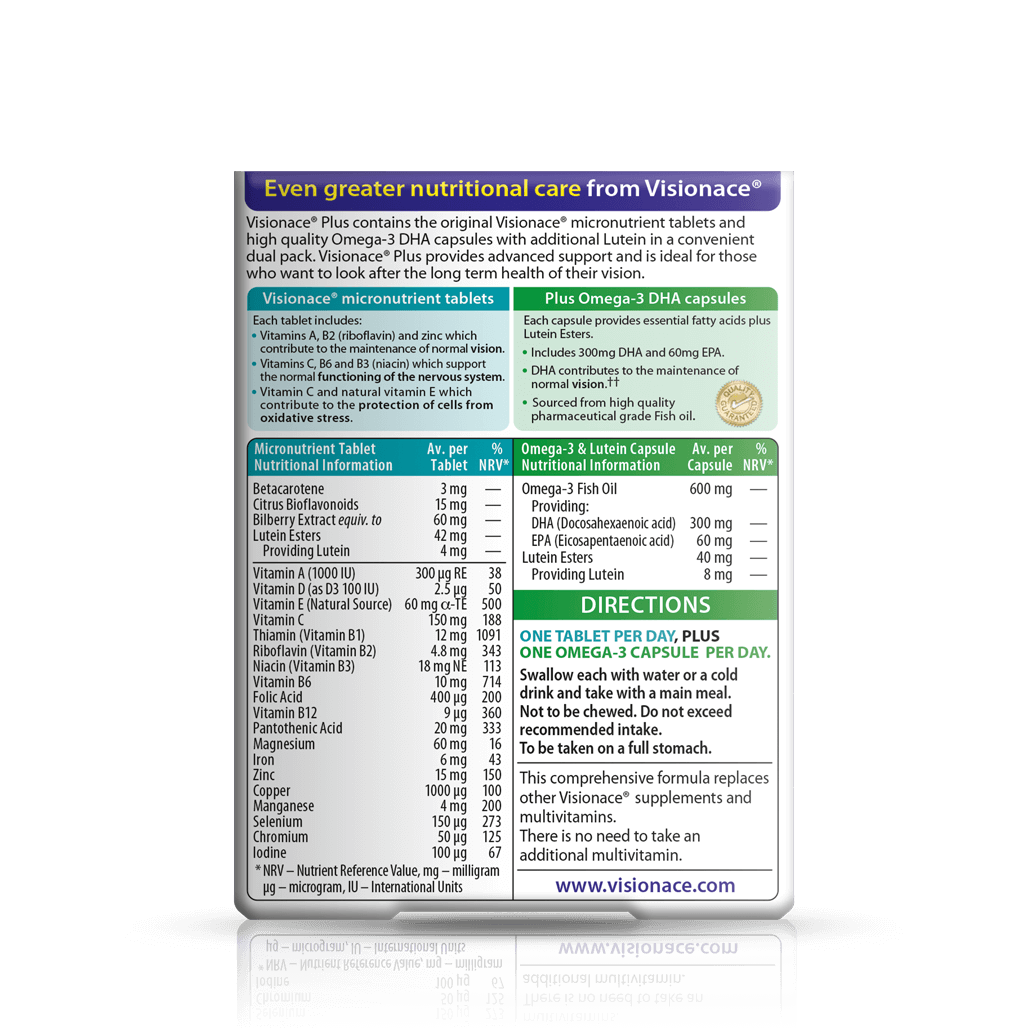 Visionace Plus | Eye Supplement | Vitabiotics