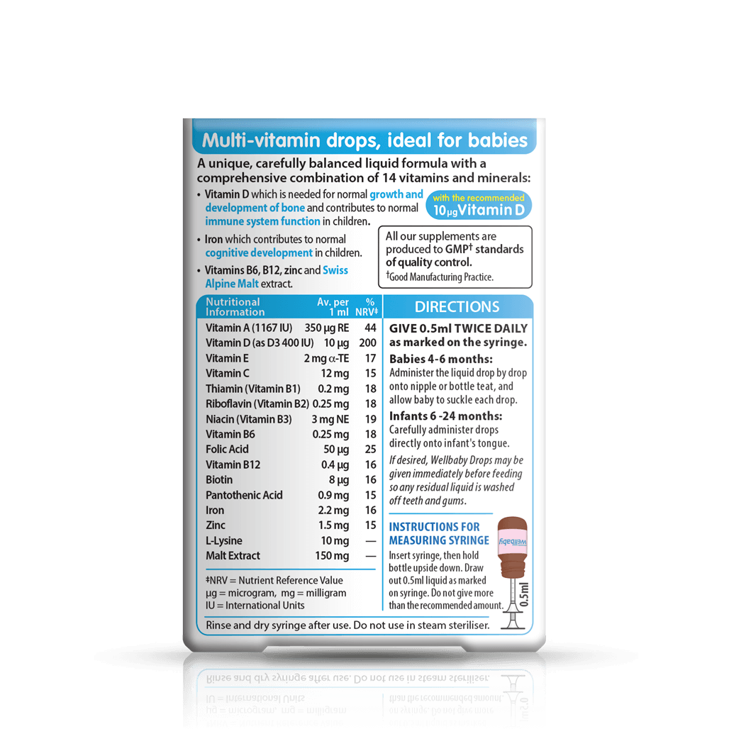 Wellbaby Multi-Vitamin Drops By Vitabiotics | Baby Vitamins